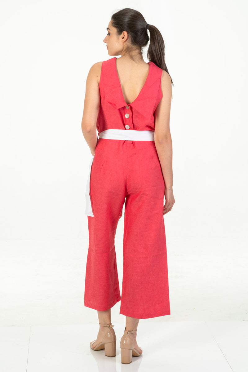 Tuta Sara in lino Made in italy Amalfi Coast – G148