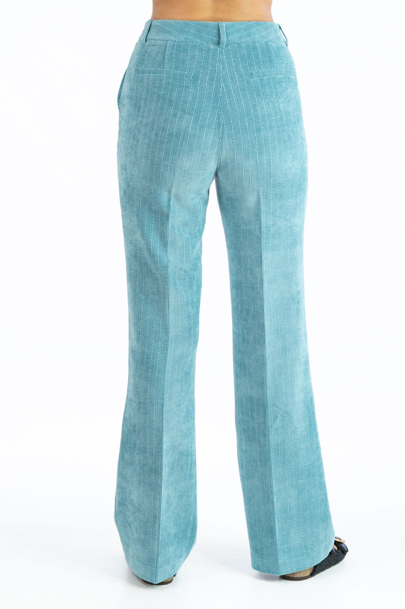 Pantalone light blue in velluto since're paris – G148